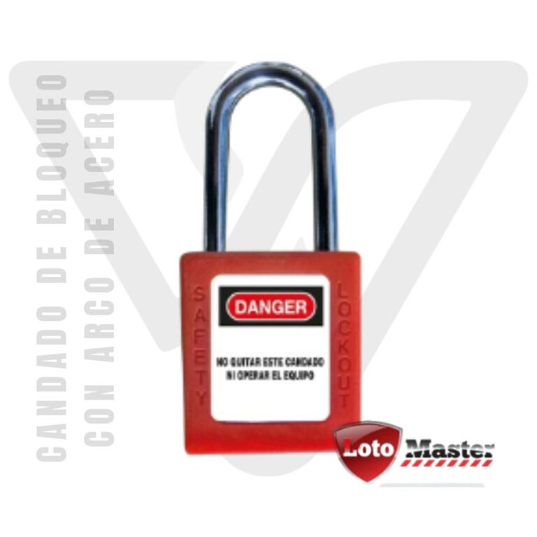 Candado de Bloqueo con Arco de Acero Loto Master - Valesafety