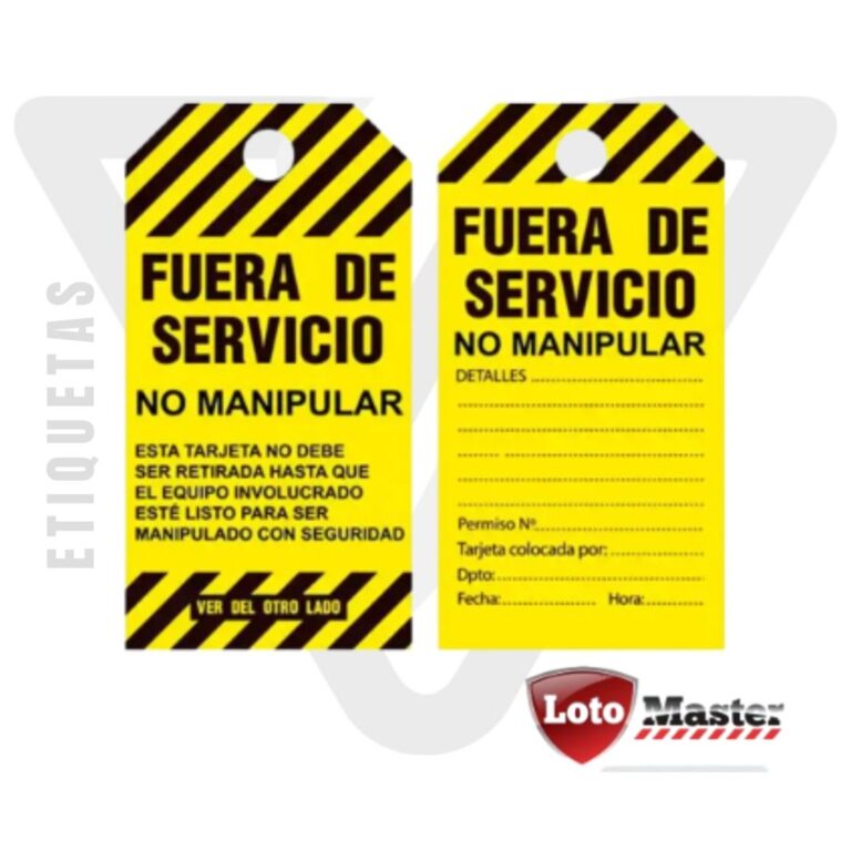 Etiquetas de Seguridad Loto Master - Valesafety